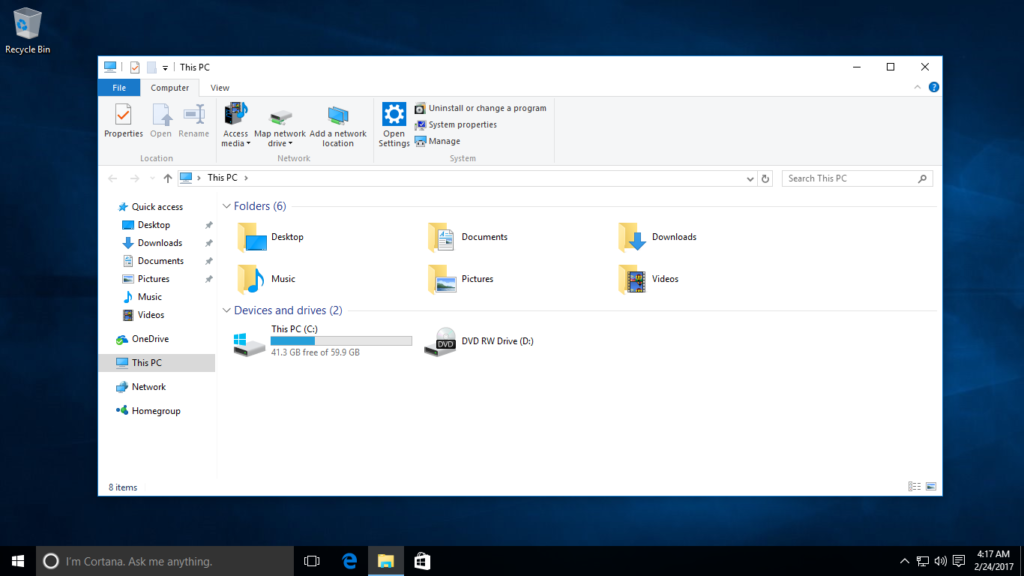Windows 10 Tutorial: Switch File Explorer Back To My Computer - WindowsChimp