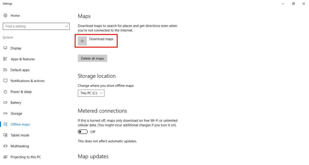 Windows 10 Tutorial Download Maps Windowschimp