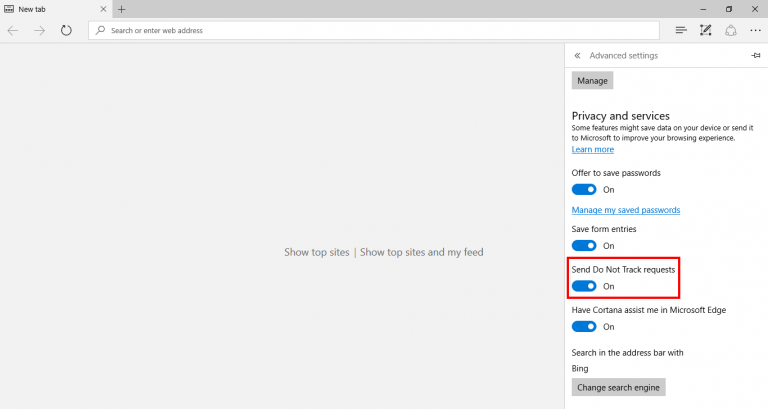 Windows 10 Tutorial: Enable Do Not Track In Microsoft Edge - WindowsChimp