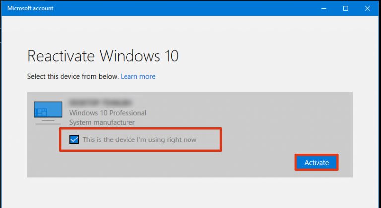 How to Reactivate Windows 10 After Changing Hardware