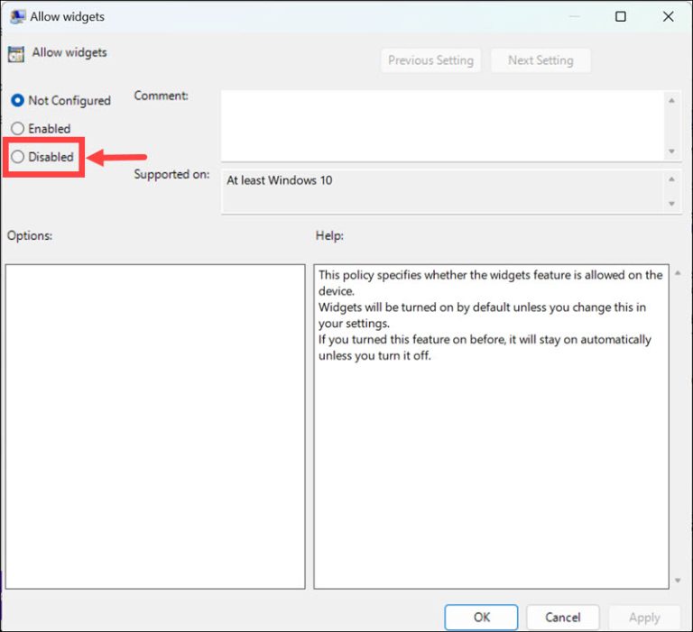 How to Disable Widgets in Windows 11 - WindowsChimp